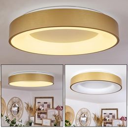 hofstein Playas Deckenleuchte LED Gold, Weiß, 1-flammig