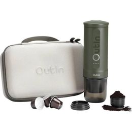 OutIn Nano Espressomaschine Waldgrün, Siebträgermaschine, Grün