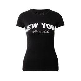 AÉROPOSTALE T-Shirt 'NEW YORK' Damen Größe S schwarz / weiß