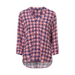 Franco Callegari Bluse Lola in blau rot - 0003 | Gr.: 40
