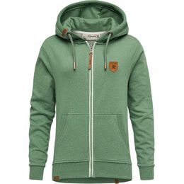 REPUBLIX Kapuzenpullover RORY in Grün Melange | Gr.: XS