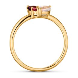 Christ Ring Damen Gr&ouml;&szlig;e 56 gold / pink / rot / wei&szlig;