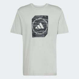 adidas Sportswear Funktionsshirt Herren Größe S anthrazit / stone / dunkelgrau / weiß