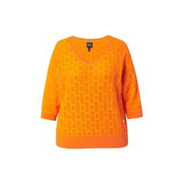 Ulla Popken Pullover Damen Gr&ouml;&szlig;e XL/XXL mandarine / hellorange