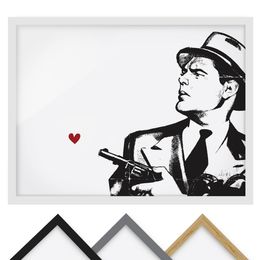 Bild mit Rahmen Love and Gun