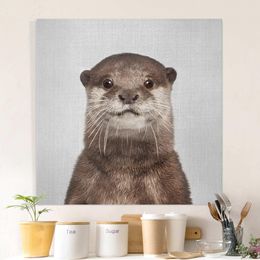 Bilderwelten Leinwandbild Otter Oswald