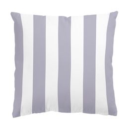 Bilderwelten Dekokissen Kissenbezug violett modern - L&auml;ngsstreifen in Pastell grauem Violett - Streifen Sofakissen Bezug & F&uuml;llung in 40x40 50x50 60x60