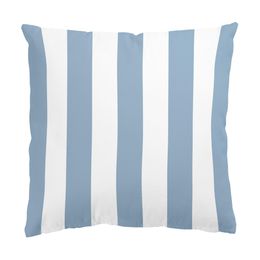 Bilderwelten Dekokissen Kissenbezug pastell Strand maritim - L&auml;ngsstreifen in Pastell Blau - Streifen Sofakissen Bezug & F&uuml;llung in 40x40 50x50 60x60