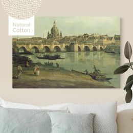 Bilderwelten Leinwandbild - Querformat Bernardo Bellotto - Dresden vom rechten Elbufer