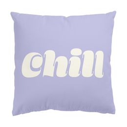 Bilderwelten Dekokissen Retro Typografie Chill