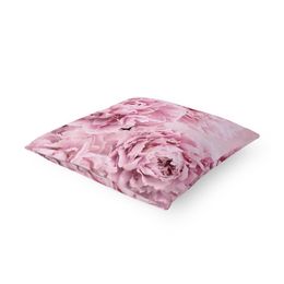 Bilderwelten Dekokissen Kissenbezug rosa Blumen Landhaus - Rosa Pfingstrosen - Rose Sofakissen Bezug & F&uuml;llung in 40x40 50x50 60x60