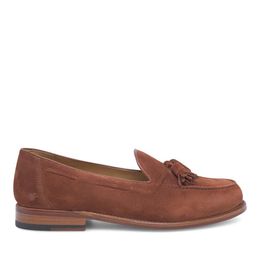 Heinrich Dinkelacker Slipper & Pantoletten - Loafer Wien Plain Tassel V - Gr. 44 (EU) - in Braun - f&uuml;r Damen