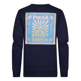 PETROL INDUSTRIES Sweatshirt Jungen Gr&ouml;&szlig;e 164 blau / navy / hellgrau