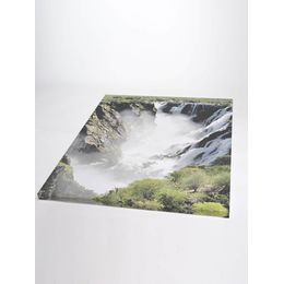 Liv Corday Bild 'Ruacana Falls' Herren Gr&ouml;&szlig;e 40x50 grau / gr&uuml;n / schwarz / wei&szlig;