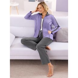 feel good Damen Hausanzug, Gr. 18, lila, 60% Baumwolle, 40% Polyester, Homewear-Sets