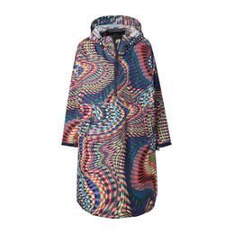 LAURASØN Regenjacke Damen Größe XS/XL dunkelblau / lila / orange / rot