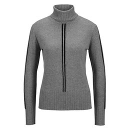 Madeleine Mode MADELEINE Pullover Damen Größe L/XL grau / schwarz