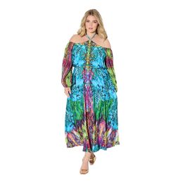Ulla Popken Kleid Damen Gr&ouml;&szlig;e 42 bunt Winterkleid
