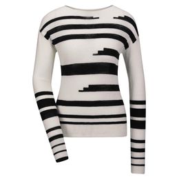 Madeleine Mode MADELEINE Pullover Damen Gr&ouml;&szlig;e S schwarz / wollwei&szlig;