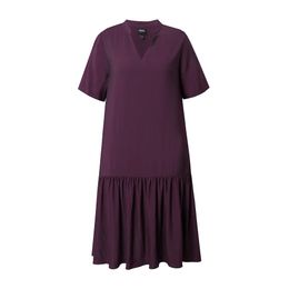 Ulla Popken Kleid Damen Gr&ouml;&szlig;e 58/60 dunkellila Winterkleid