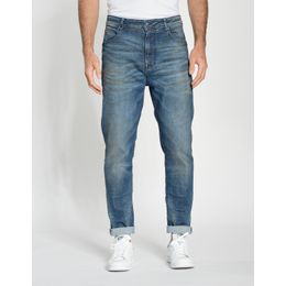 Gang Herren Loose-fit-Jeans "Gang Jeans Loose Fit 94ALESSIO", blau, Gr. 33, 90% Baumwolle, 2% Elasthan, 8% Polyester, Jeans