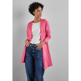 Street One Damen Strickjacke, pink, Gr. 34, unifarben, Stoff, 70% Viskose, 30% Nylon, Strickjacken, verschlusslos