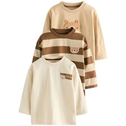 next Shirt Jungen Gr&ouml;&szlig;e 74 creme / sand / braun