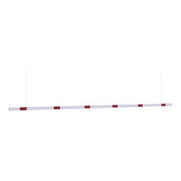 Schake Barriere aus Aluminiumprofil 100x20mm, Gesamtl&auml;nge 6000mm, beidseitig reflektierend (4217_60B)