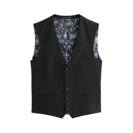 next Suit Vest male size 46 Black