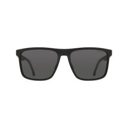 Carrera 8064/S | Herren-Sonnenbrille | Fassung: Vollrand, Quadratisch, Kunststoff, Schwarz | Glasfarbe: Grau