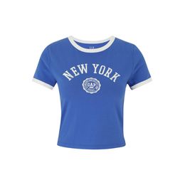GAP Petite T-Shirt 'NY' Damen Gr&ouml;&szlig;e XS royalblau / wei&szlig;