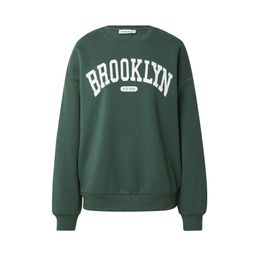 Studioselect Sweatshirt 'Joy' Damen Gr&ouml;&szlig;e M dunkelgr&uuml;n / wei&szlig;
