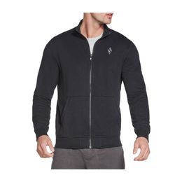 Skechers Sweatjacke Hoodless Hoodie GOwalk Everywhere Jacket in schwarz | Gr.: 3XL