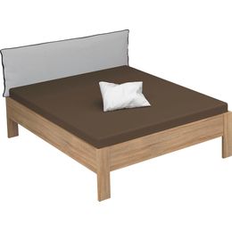 Futonbett Rauch "Aditio", braun (struktureichefarben hell), B:166cm H:107cm L:208cm, Betten, Futonbett, Kopfteil Webstoff mit abgesetztem Keder