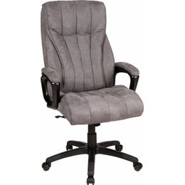 Chefsessel Duo Collection "John XXL", grau, B:68cm H:113cm T:68cm, Stühle, mit gepolsterten Armlehnen