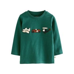 next Shirt Jungen Gr&ouml;&szlig;e 104 braun / gr&uuml;n / schwarz / wei&szlig;