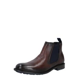 Bugatti Chelsea Boots 'Bonifacio' Herren Gr&ouml;&szlig;e 41 kastanienbraun / schwarz