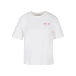 Mister Tee T-Shirt 'Always Trust Your Heart' Damen Gr&ouml;&szlig;e L pink / hellpink / schwarz / wei&szlig;