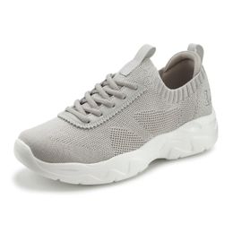 active by Lascana LASCANA ACTIVE Damen Sneaker, hellgrau, Gr&ouml;&szlig;e 40