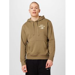 New Balance Sweatshirt 'Essentials' Herren Gr&ouml;&szlig;e S creme / oliv