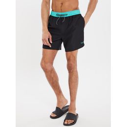 Threadbare. Threadbare Badeshorts 'Penglai' Herren Größe S aqua / schwarz