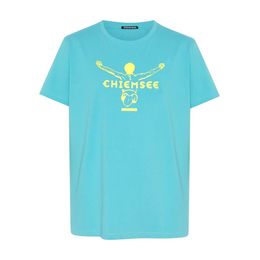 Chiemsee T-Shirt ' mit label-typischem Frontprint ' Herren Größe L blau
