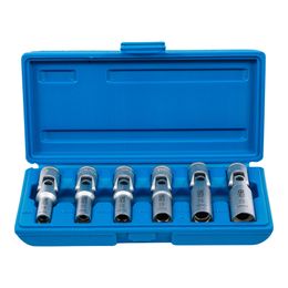 BGS-technic BGS Universal Gl&uuml;hkerzen-Gelenkschl&uuml;ssel-Satz 2990 Sechskant Antrieb Innenvierkant 10 mm (3/8 Zoll) SW 8 - 16 mm 6 teilig ; BGS technic)
