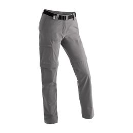 Maier Sports Funktionshose »Inara slim zip« Damen Wanderhose, zipp-off Outdoor-Hose, 4 Taschen, Slim Fit mittelgrau 84 - Langgrößen Langgrößen 84...