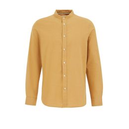 WE Fashion Button Up Shirt male Yellow size S