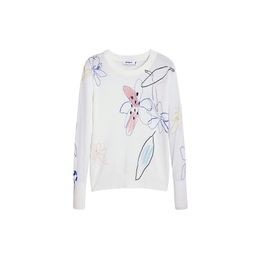Desigual Pullover Damen Gr&ouml;&szlig;e XS mischfarben / wei&szlig;