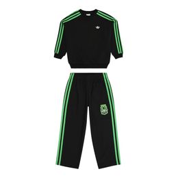 adidas originals Jogginganzug 'Minecraft Crew Set' Jungen Größe 110 kiwi / rot / schwarz / weiß