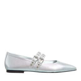 Kennel & Schmenger Kennel & Schmenger Ballerinas - Greta - Gr. 37 (EU) - in Silber - f&uuml;r Damen