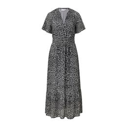 comma, COMMA Kleid Damen Gr&ouml;&szlig;e 38 grau / schwarz Winterkleid