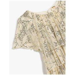 KOTON Kleid in Beige | Gr.: 5-6 Jahre
